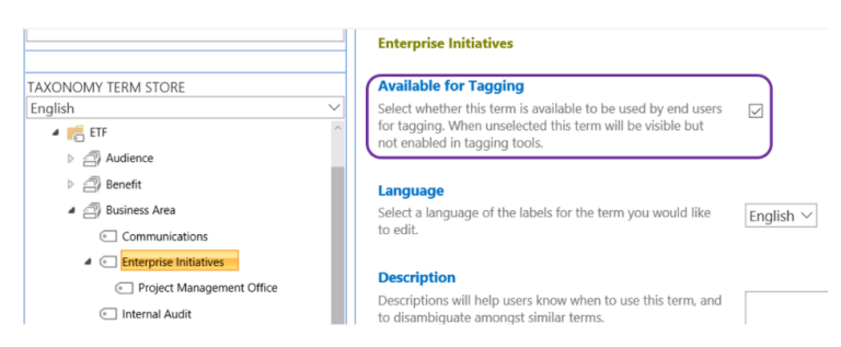 Creating a Managed Metadata Column in SharePoint Online - Enterprise ...